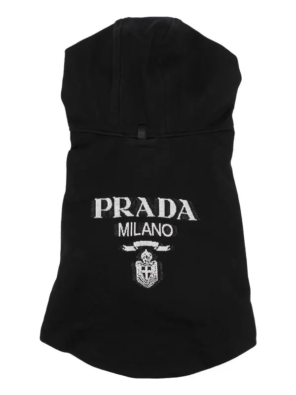 Prada Logo-knit Pet Coat - Black
