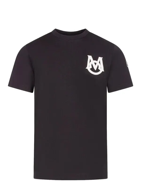 Moncler Logo-patch Cotton T-shirt - Black