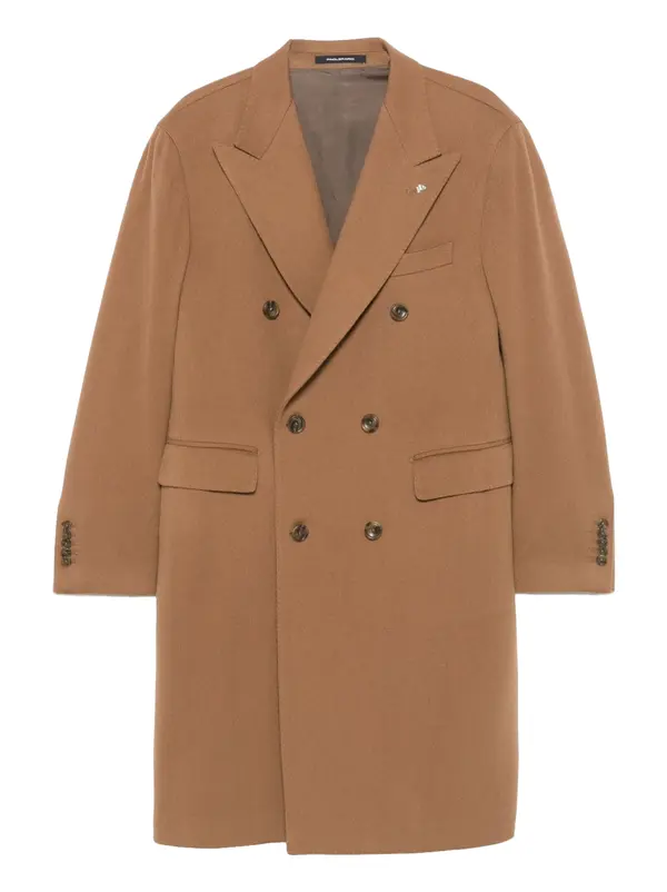 Tagliatore Double-breasted Coat - Brown
