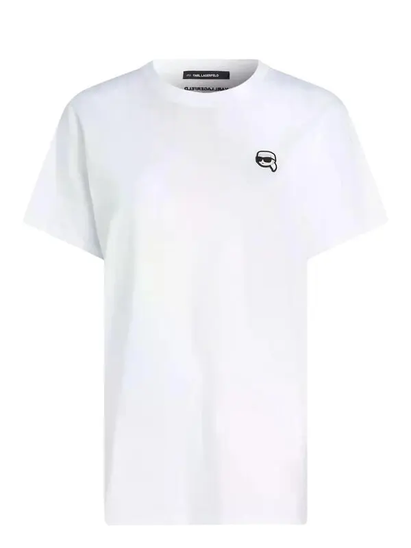 Karl Lagerfeld Ikon Patch T-shirt - White