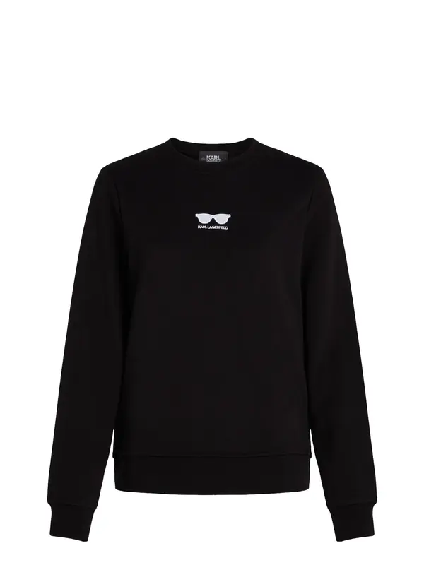 Karl Lagerfeld Embroidered Sweatshirt - Black
