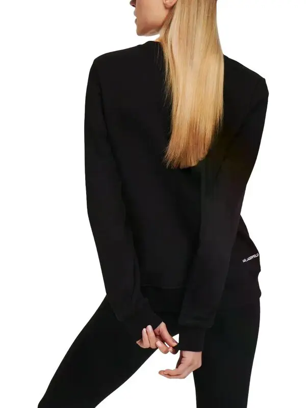 Karl Lagerfeld Embroidered Sweatshirt - Black