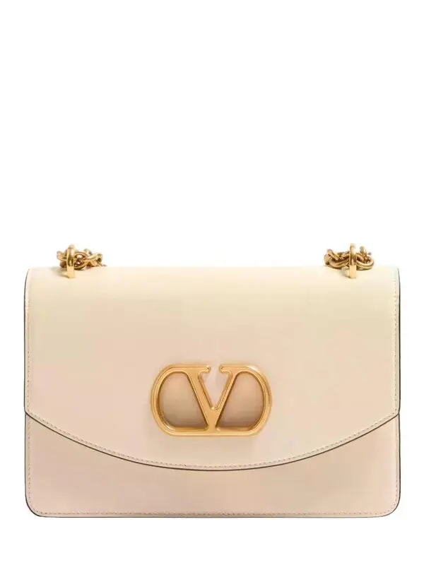 Valentino Garavani Vain Leather Shoulder Bag - Neutrals
