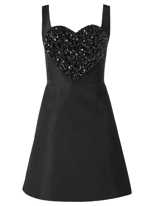 Carolina Herrera Bead-embellished Mini Dress - Black