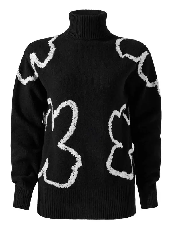 Carolina Herrera Floral-embroidered Jumper - Black