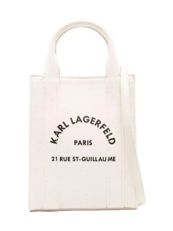 Karl Lagerfeld Rue St-guillaume Square Tote Bag - Neutrals