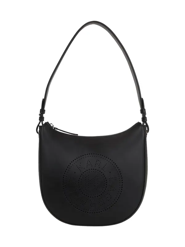 Karl Lagerfeld K/circle Moon Shoulder Bag - Black
