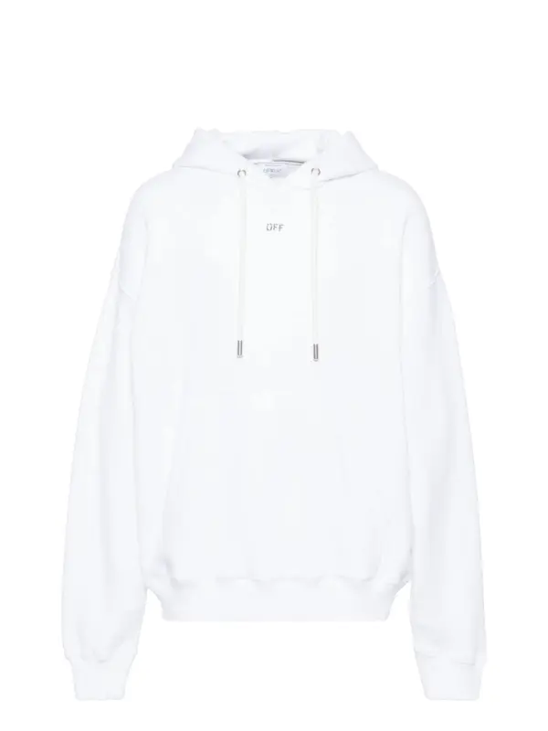 Off-White Logo-print Hoodie - Neutrals