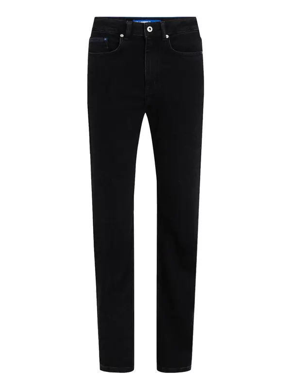 Karl Lagerfeld High-rise Straight-leg Jeans - Black