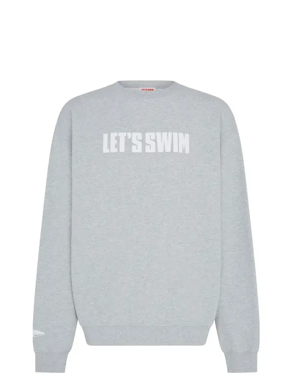 LET'S SWIM Logo-print Sweatshirt - Grey