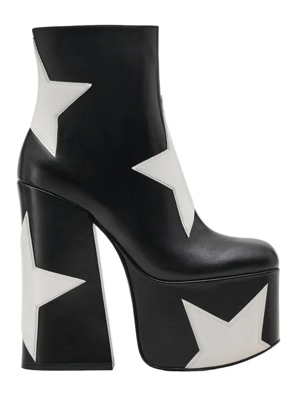 Marc Jacobs Star Patchwork Kiki Platform Boots - Black