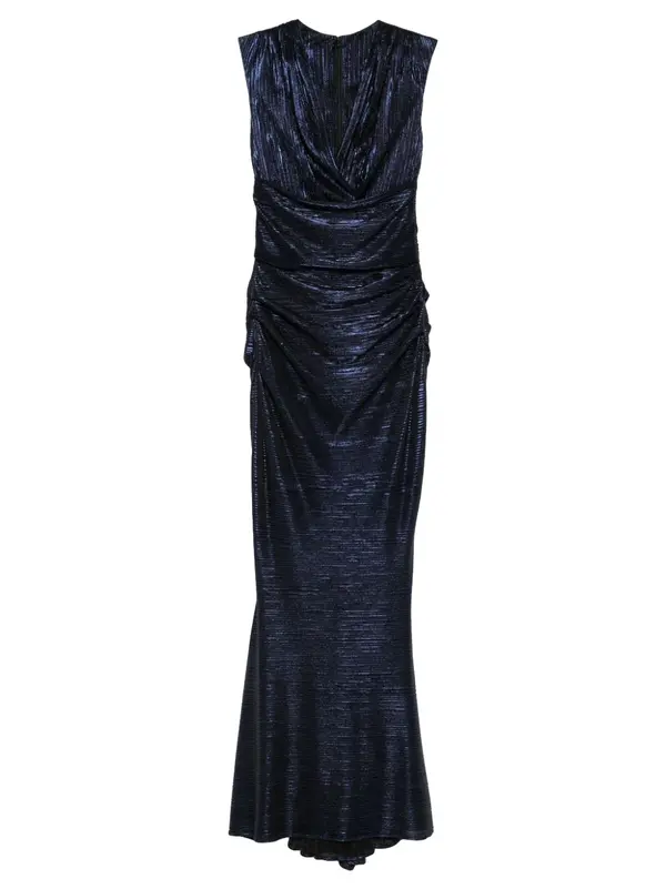 Talbot Runhof Pleated Gown - Blue