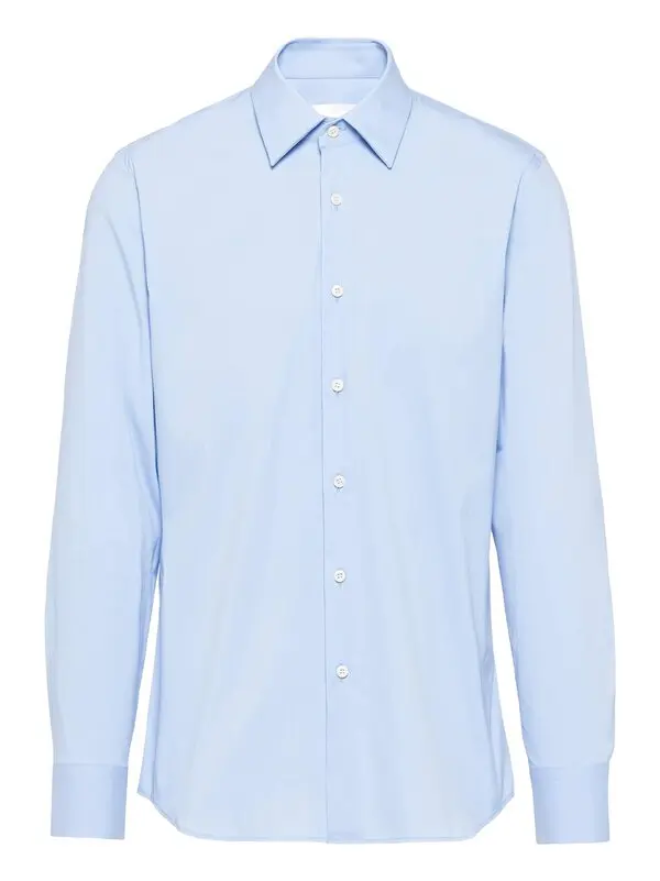 Prada Stretch-cotton Shirt - Turquoise