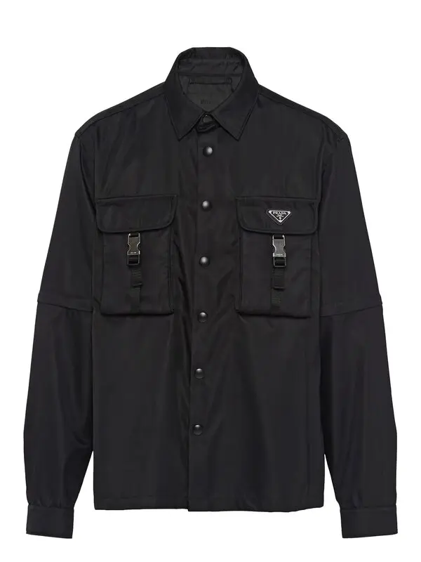 Prada Re-nylon Triangle Shirt - Black