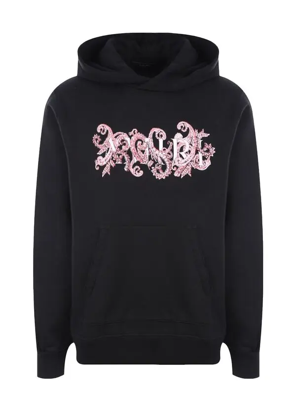 Amiri Paisley Print Hoodie - Black