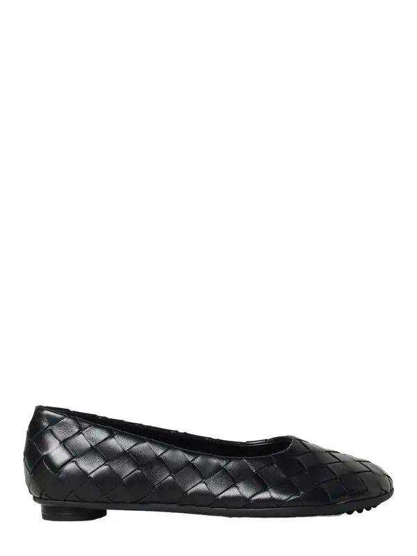 Bottega Veneta Woven Ballet Flats - Black
