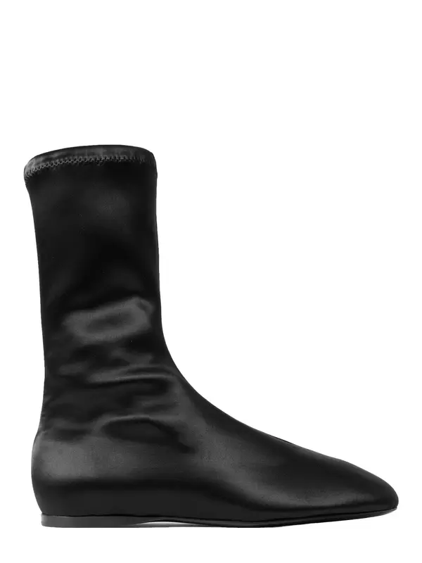 Proenza Schouler Satin Ankle Boots - Black