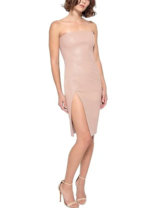 AS By DF Aura Leather Dress - Chai