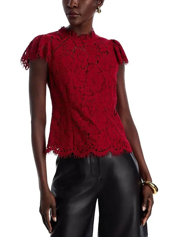 Generation Love Ambrose Lace Top - Scarlett