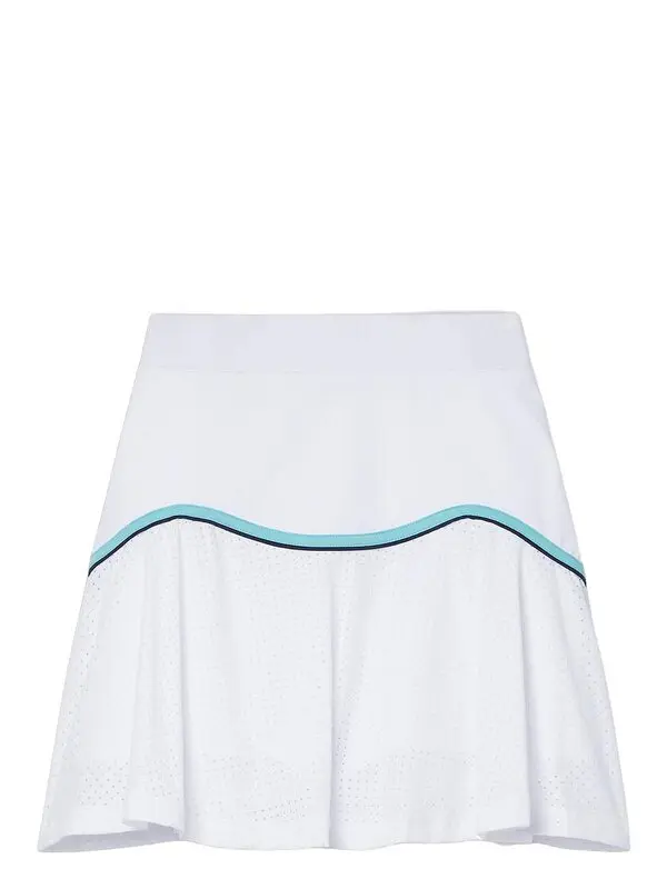 L'ETOILE SPORT Stretch-jersey And Mesh Tennis Skirt - White