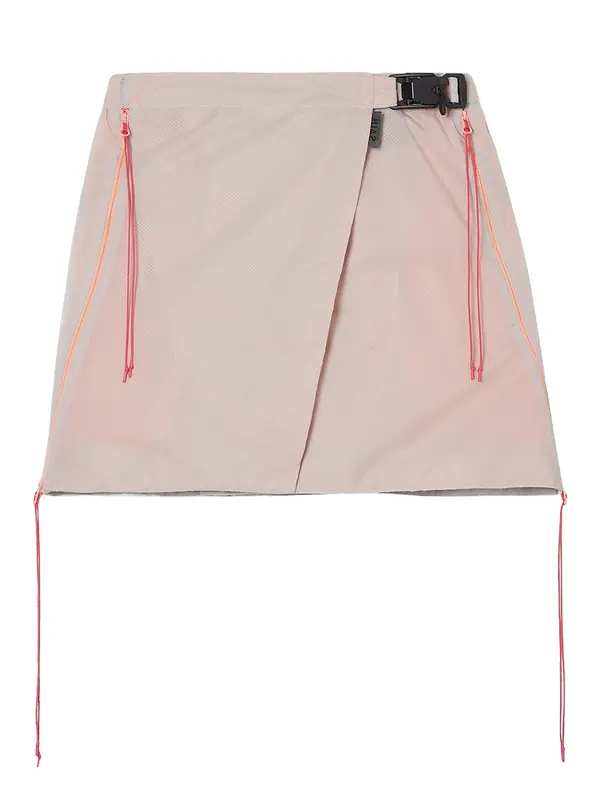 SAUL NASH Asymmetric Wrap-effect Mini Skirt - Blush