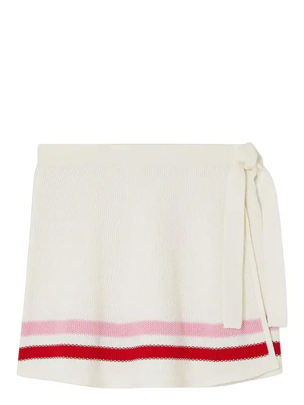 The Upside Salima Striped Mini Skirt - White