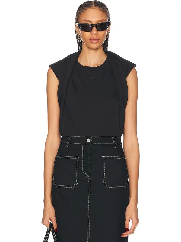 COURREGES Multi-styling Tank Top - Black