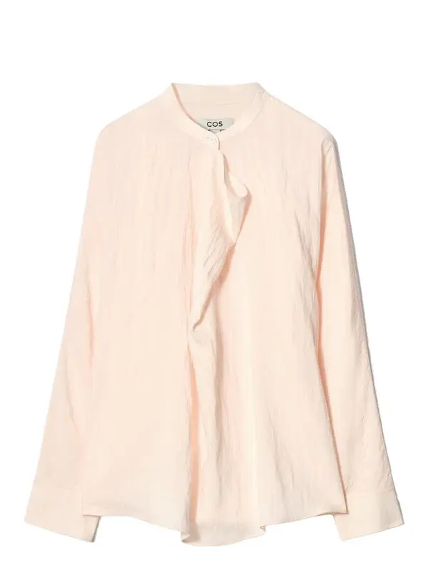 Cos Draped-panel Blouse - Pink