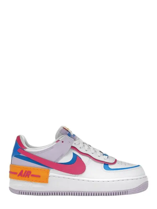Nike Air Force 1 Shadow Sneakers - White/photo Blue/lilac Bloom