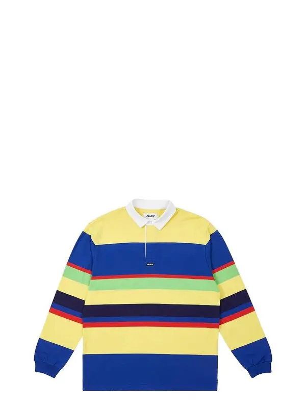 PALACE Striped Rugby Shirt - Yellow