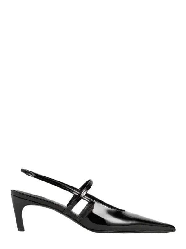 TOTEME Sharp Patent Slingbacks - Black