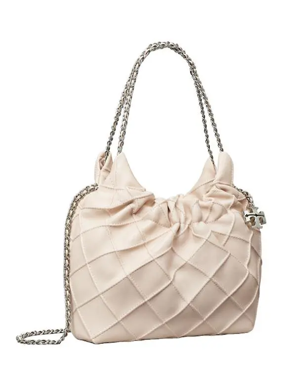 Tory Burch Mini Fleming Soft Hobo Bag - Soft Pink