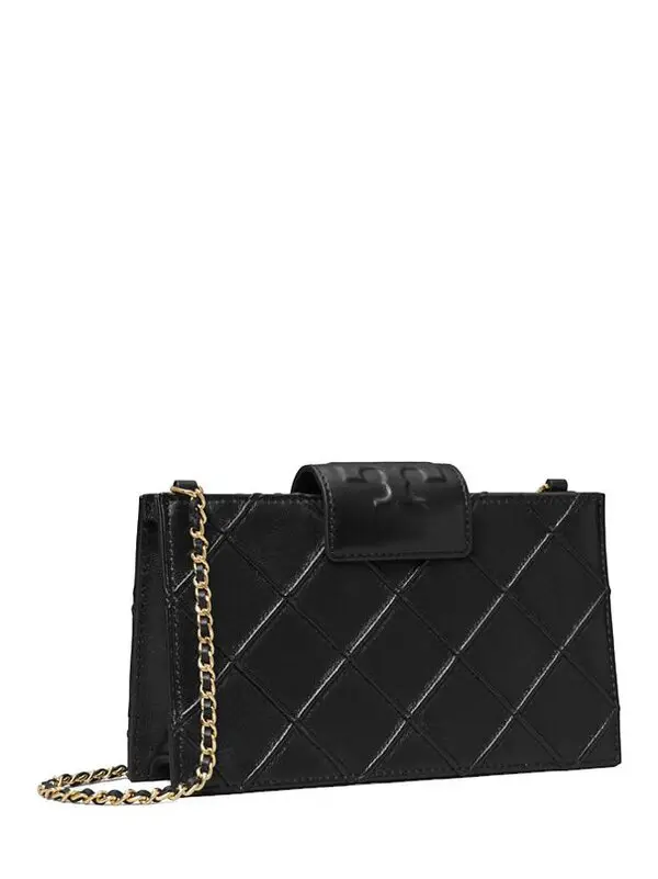Tory Burch Fleming Soft Chain Wallet - Black