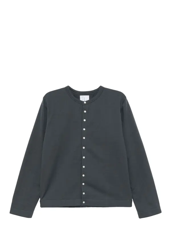 AGNES B. Snap Cardigan - Grey