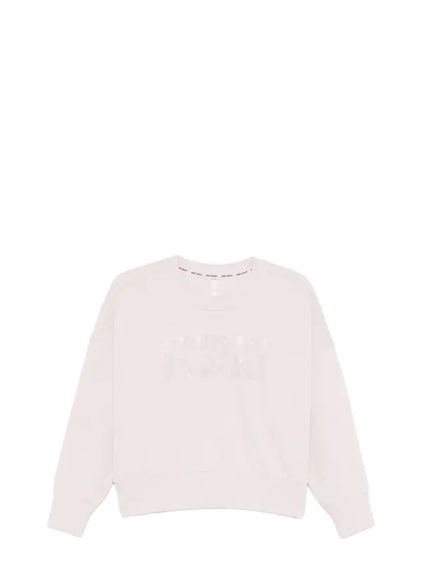 Dkny Logo-embellished Sweatshirt - Pink