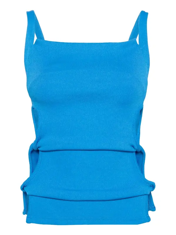 Christopher Esber Open Twist Apron Tank Top - Blue