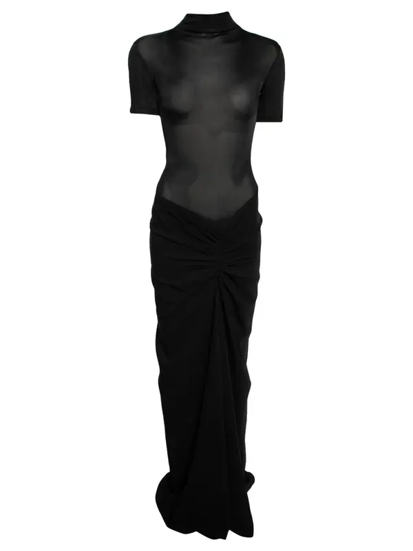 Christopher Esber Ruched Gown - Black