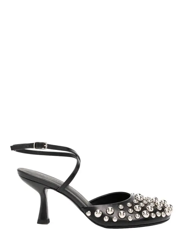 Christopher Esber Hayden Studded Heel Sandals - Black