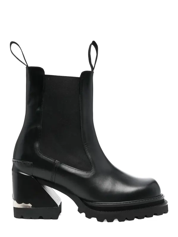 Toga 95mm Leather Boots - Black
