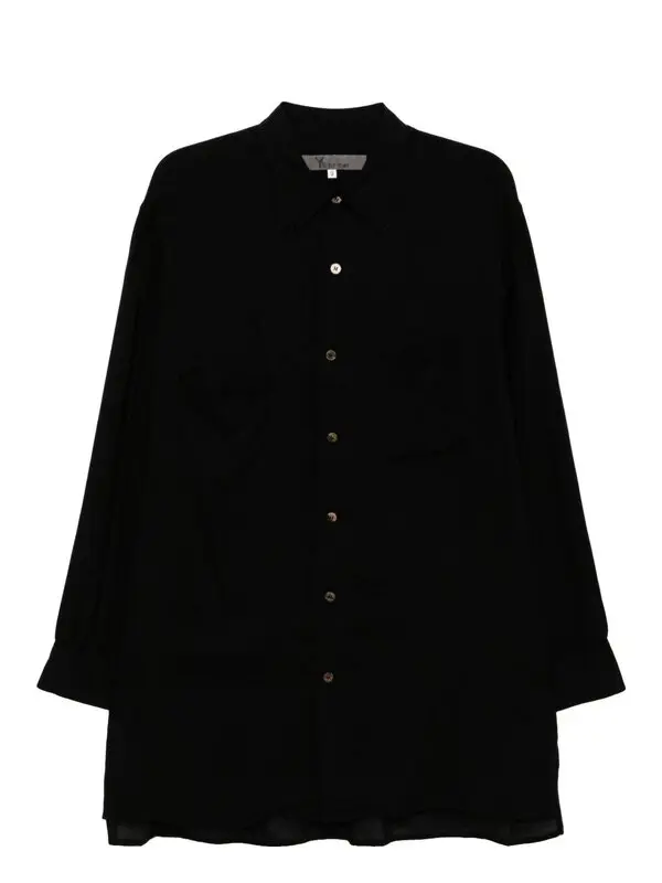 Yohji Yamamoto Double Collar Shirt - Black
