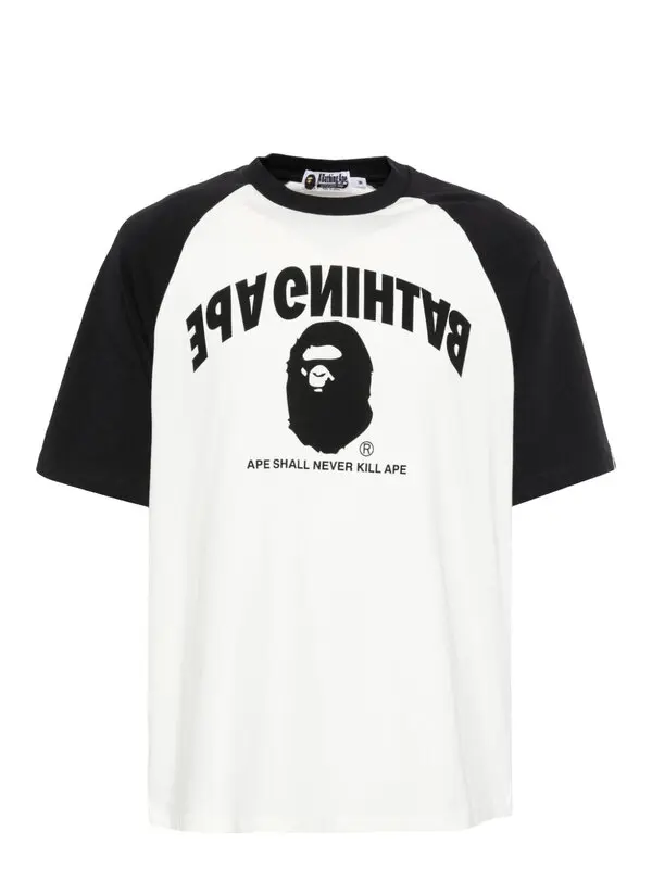 A BATHING APE College Raglan T-shirt - White