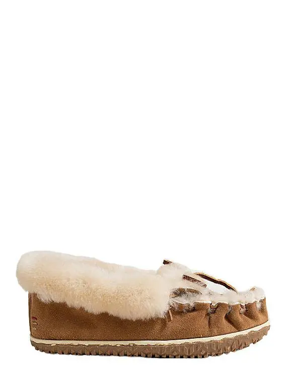 Minnetonka Ultimate Sheepskin Slippers - Tan