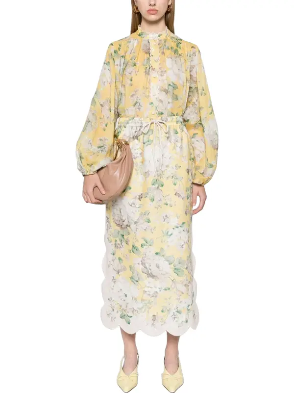 Zimmermann Acacia Scallop Shirt - Yellow