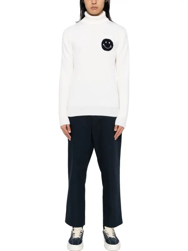 Joshua Sanders Fisherman's Smile Roll-neck Jumper - White