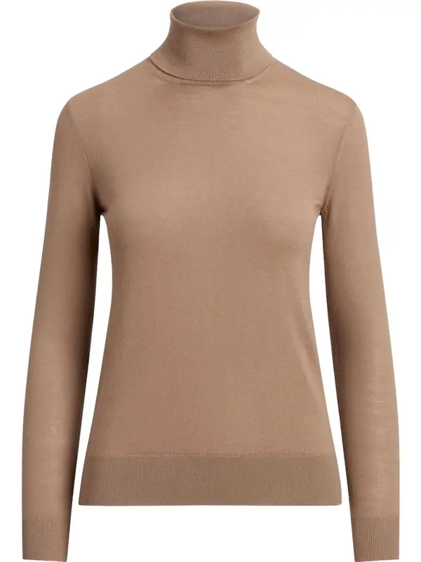 Ralph Lauren Roll-neck Knit Jumper - Neutrals