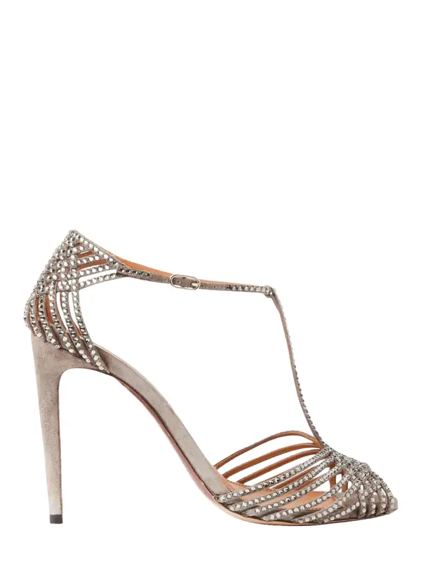 Ralph Lauren 120mm Crystal-embellished Sandals - Neutrals