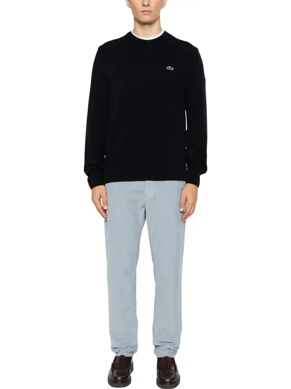 Lacoste Wool Crew-neck Sweater - Blue