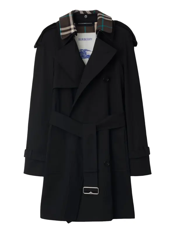 Burberry Detachable-collar Trench Coat - Black