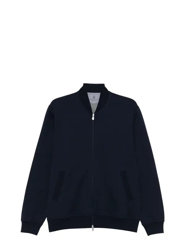 Brunello Cucinelli Zip-up Sweatshirt - Blue