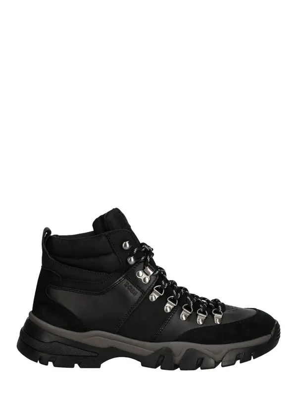 BOSS Logo-detailed Boots - Black